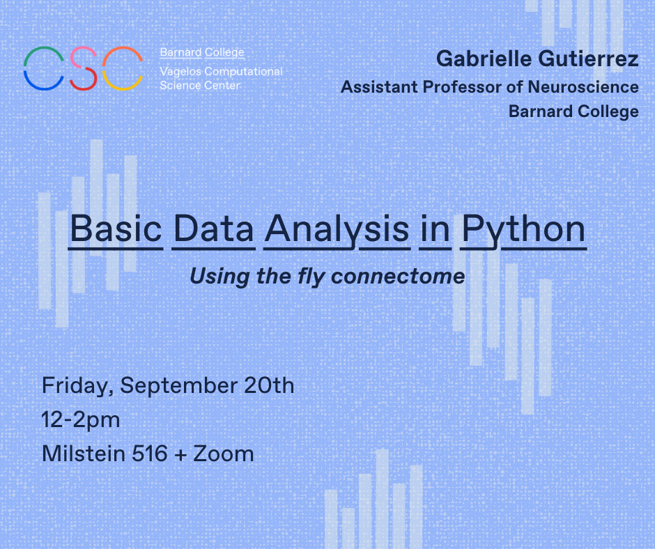 CSC Workshop: Basic Data Analysis in Python | Barnard Computational Science Center
